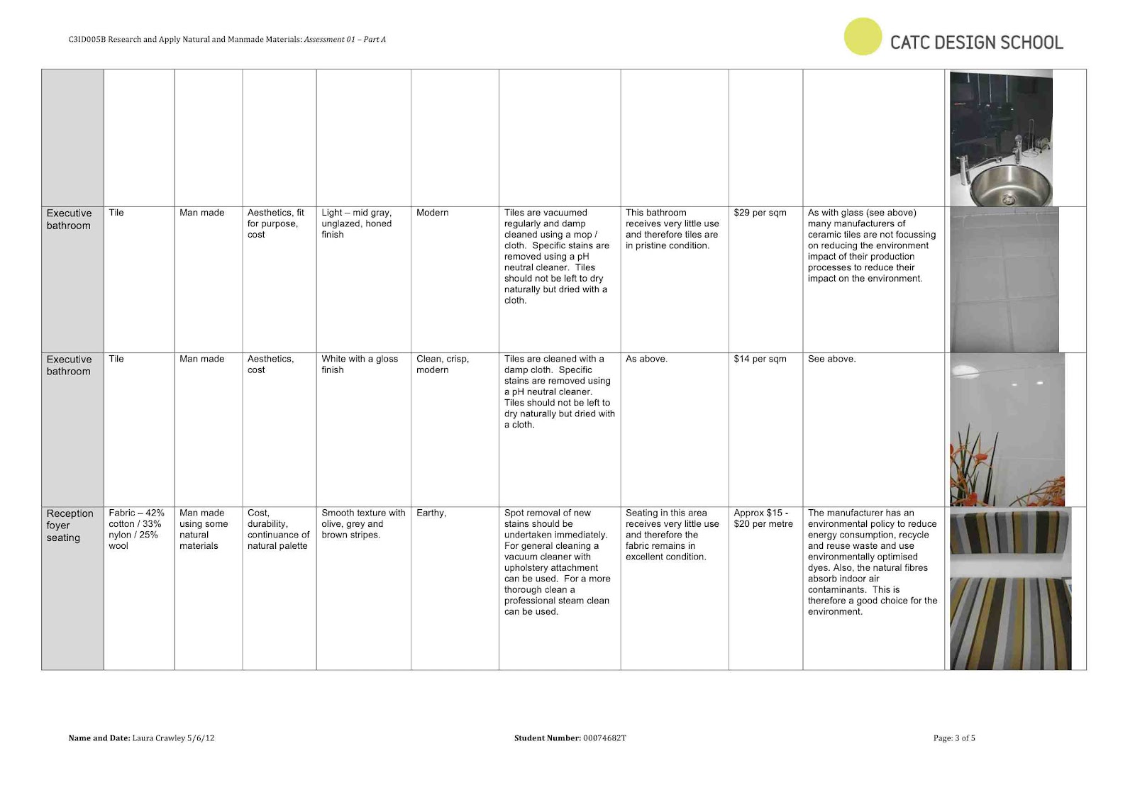 Interiors: C3ID005B // Identify properties and materials in a public ...