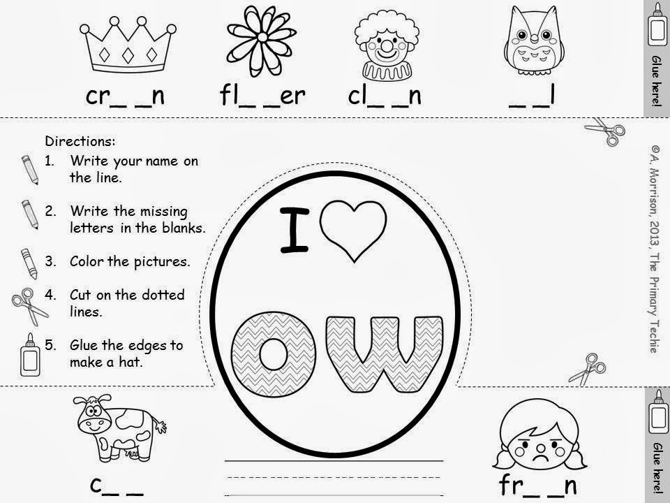 Fun with OU and OW, Ideas for learning new sounds | The Primary Techie