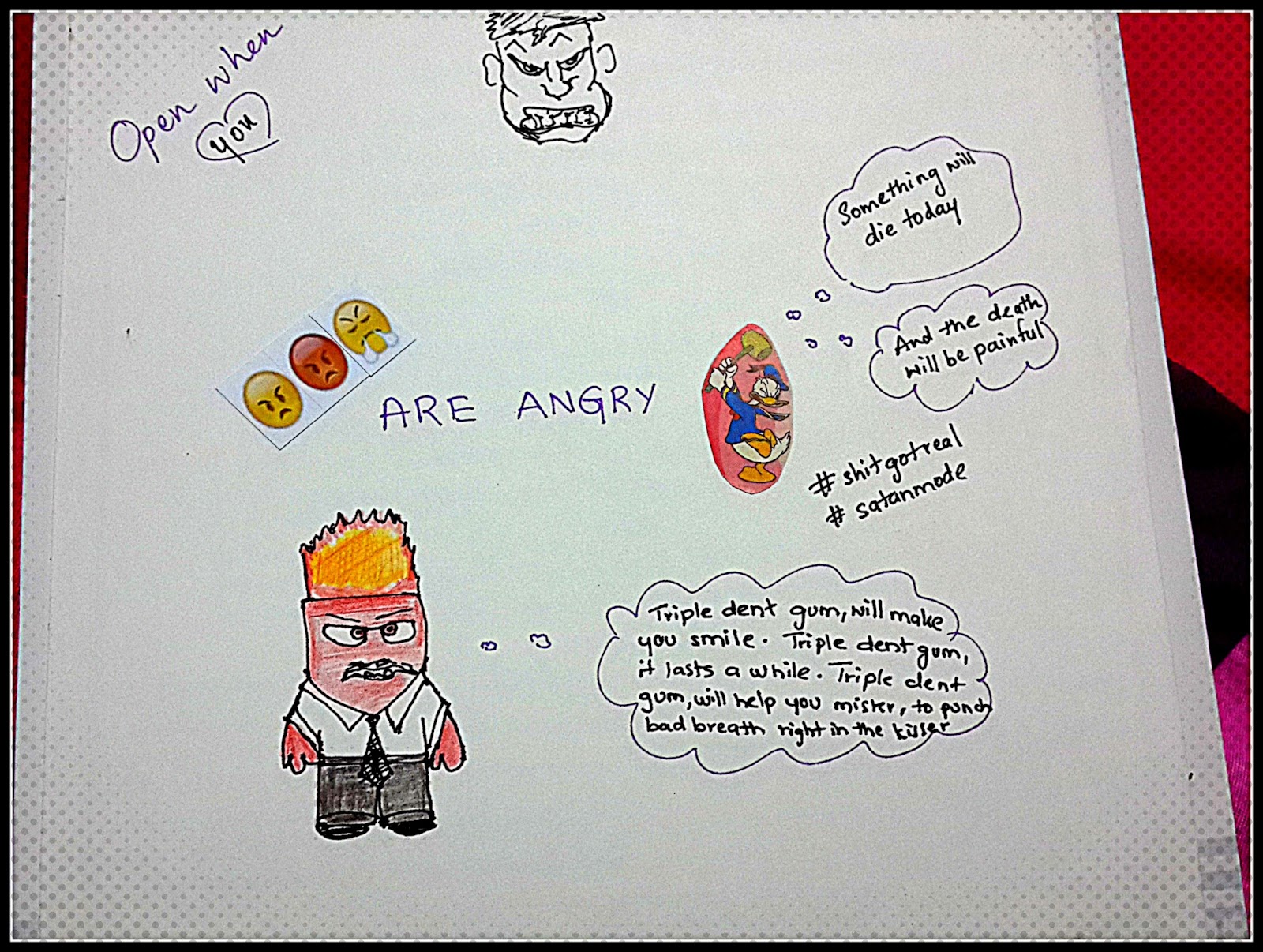 Open When Letters : Open When You Are Angry