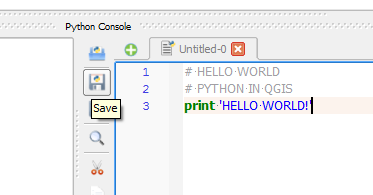 Python in Hydrology and Hydraulics: "Hello World" in QGIS python