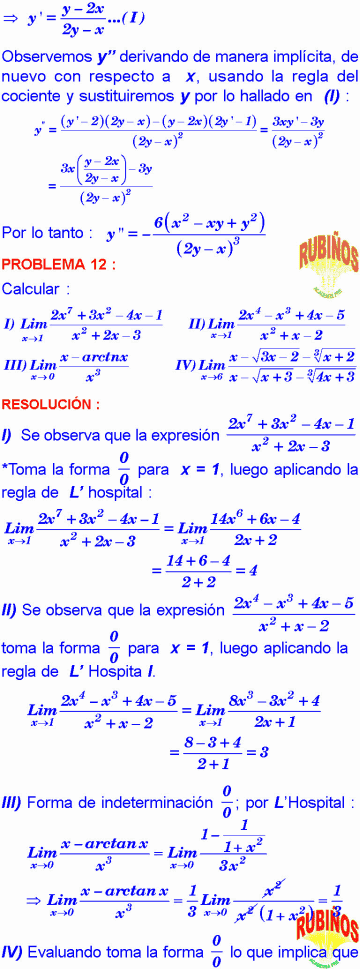 DERIVADAS PASO A PASO DESDE CERO CON EJEMPLOS Y EJERCICIOS PDF Y VIDEOS