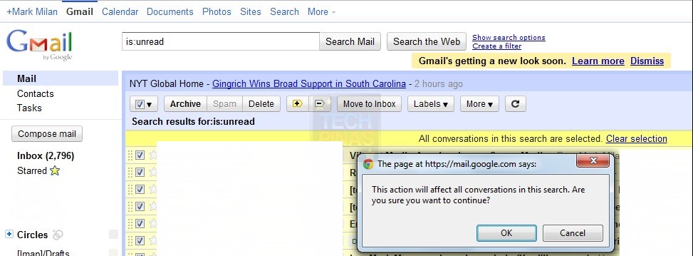 How to Mark All Unread Gmail Messages Read in One Go - Step by Step ... How to Mark All Unread Gmail Messages Read in One Go - Step by Step ...