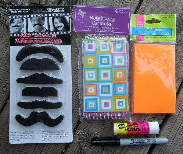 Shades Of Tangerine: Neon Mustache Journal (DIY)