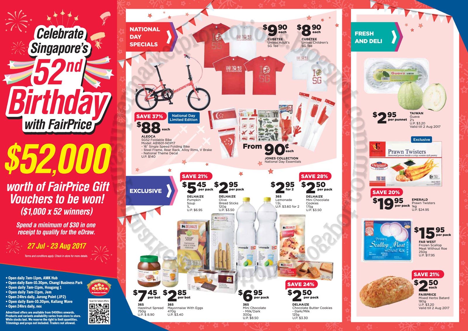 NTUC FairPrice Xtra National Day Promotion 27 July - 09 August 2017 ...