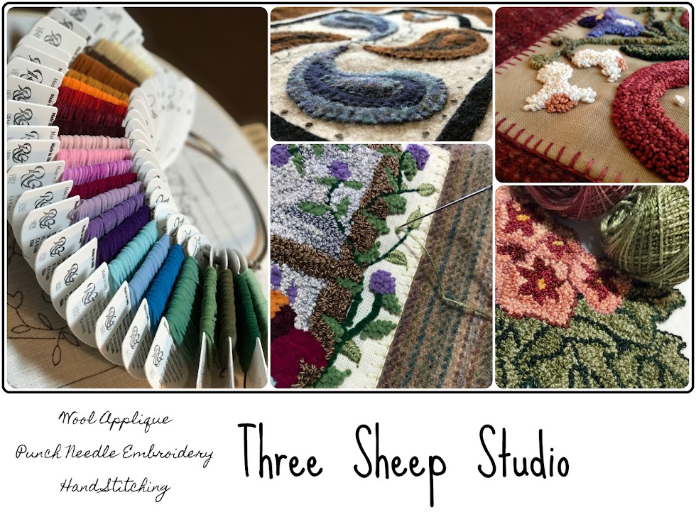 Three Sheep Studio: Wooly Good Strawberries and a Giveaway...