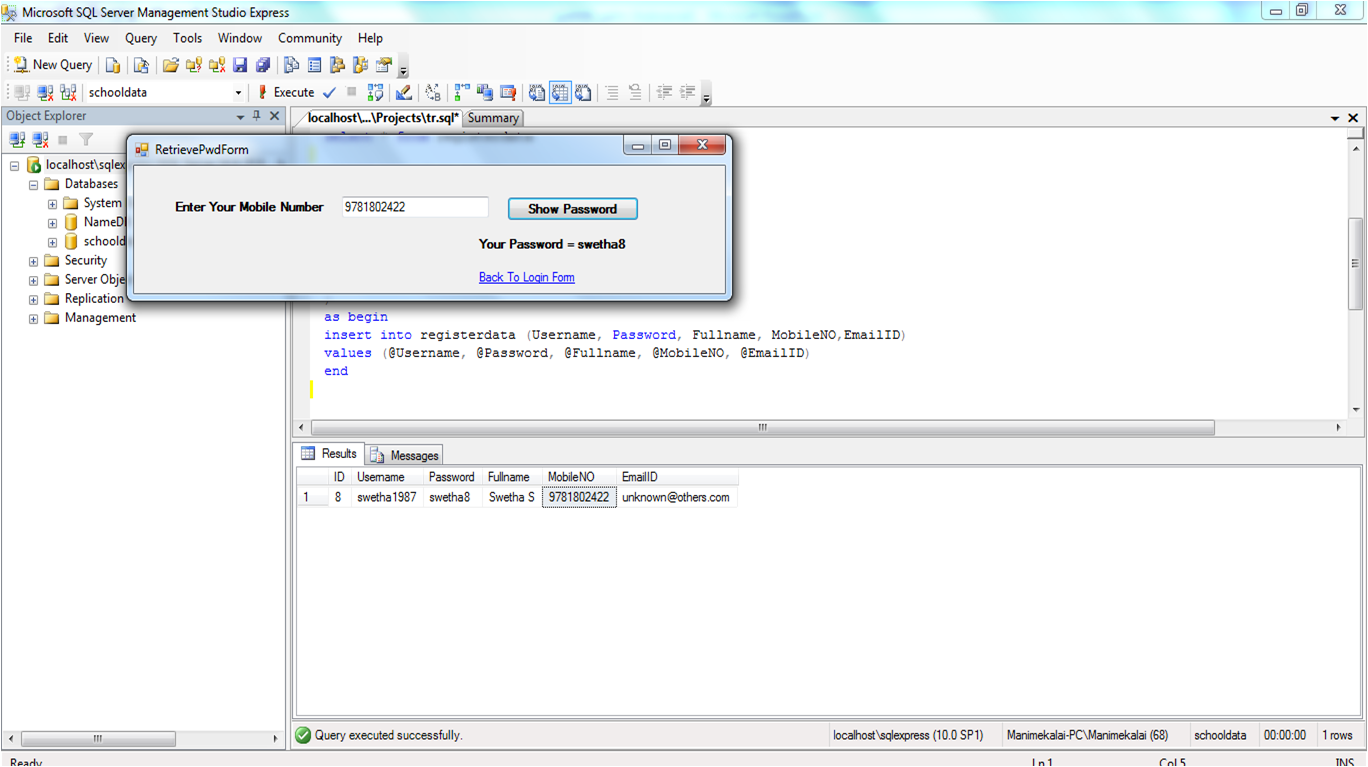 Login and Registration forms in C# windows application with Back end ...