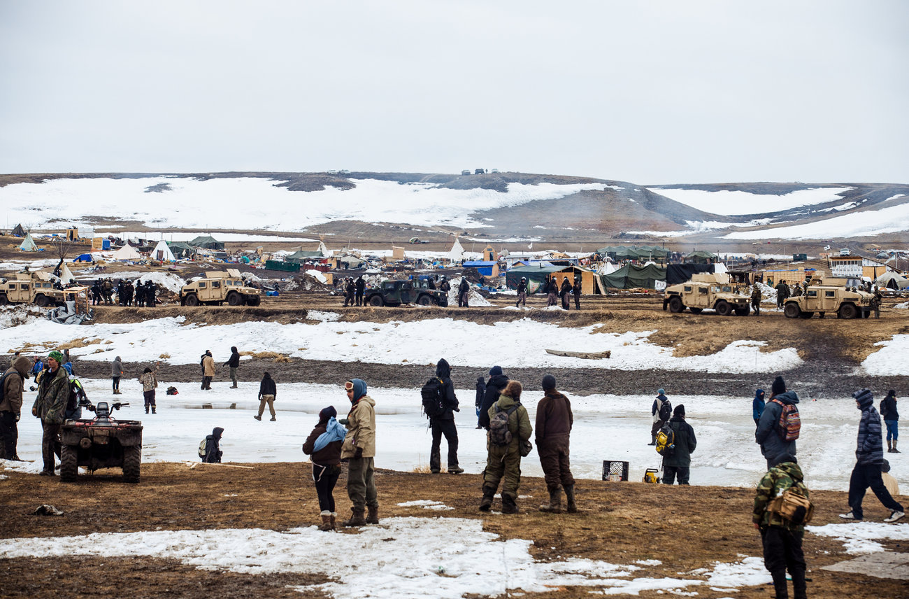 White Wolf : Powerful Photos of the final hours at Standing Rock