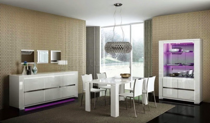 Modern White Color Dining Rooms Ideas - Freshnist Design