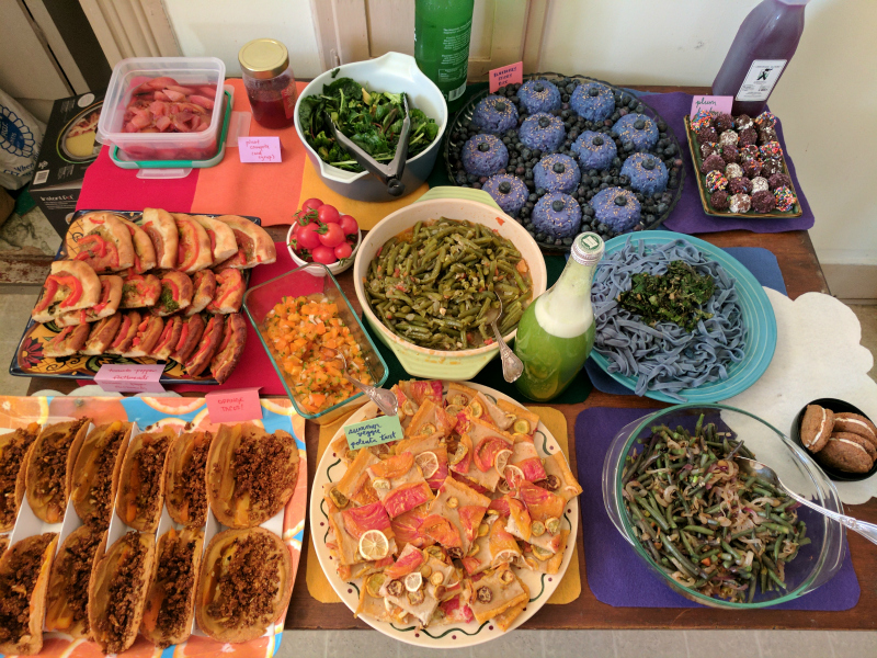 Vegan Eats and Treats!: Rainbow Potluck! Eat the Rainbow!