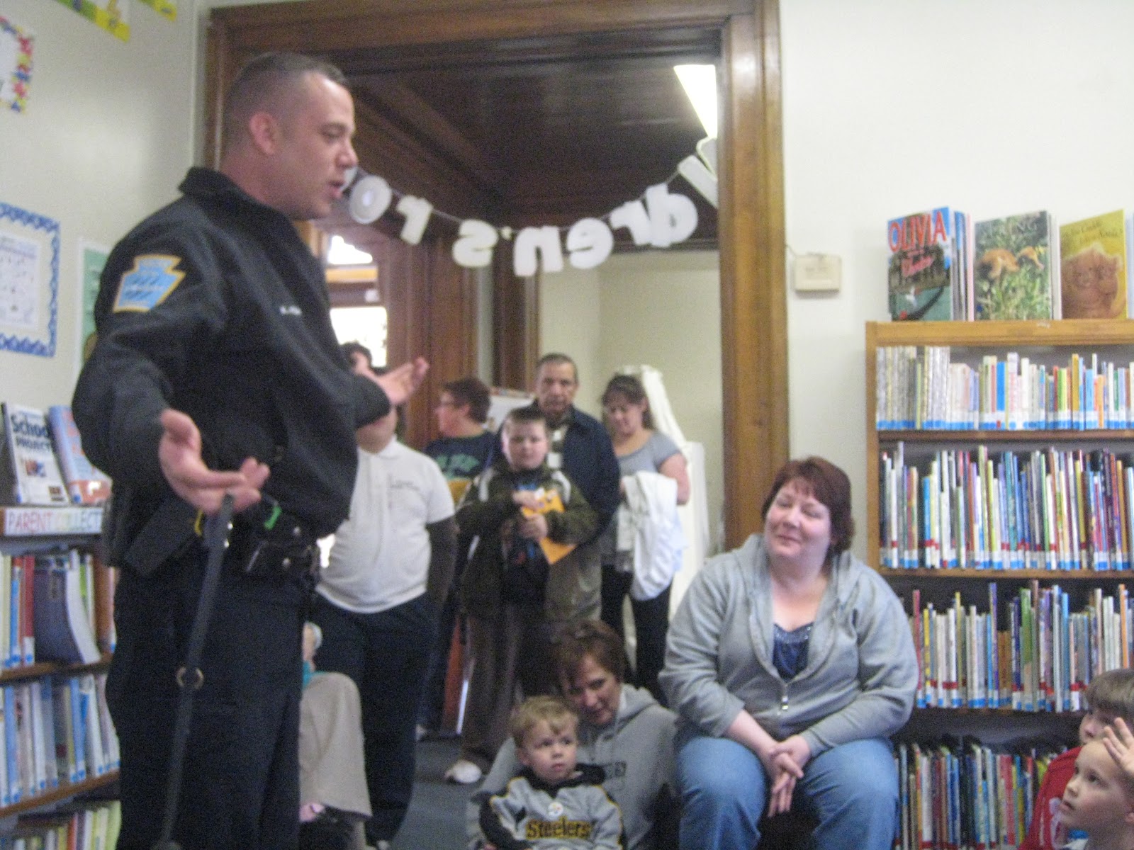 Nancy Kay Holmes Library: Scranton Police Dog at our Library!