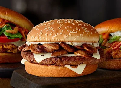 New Swiss Mushroom Melt Burger and Chicken Sandwich Available at Select ...
