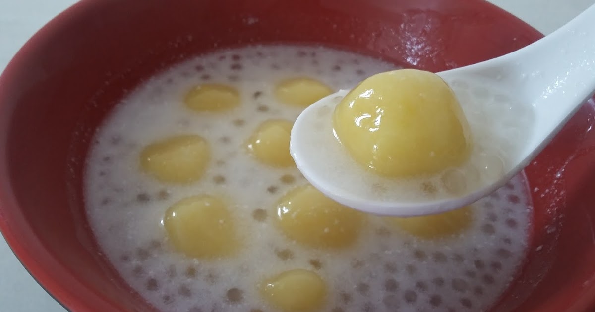Simple yet yummylicious!: Pumpkin Tang Yuan With Sago Pearls In Coconut ...