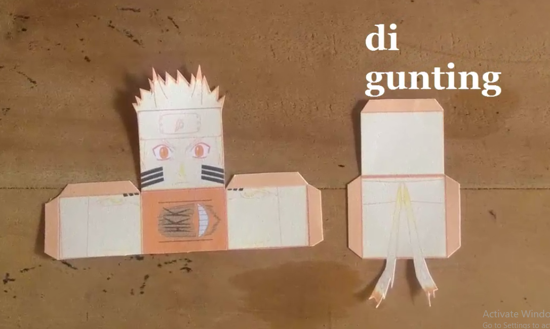 MARI BERKREASI: TUTORIAL MEMBUAT PAPERCRAFT UZUMAKI NARUTO