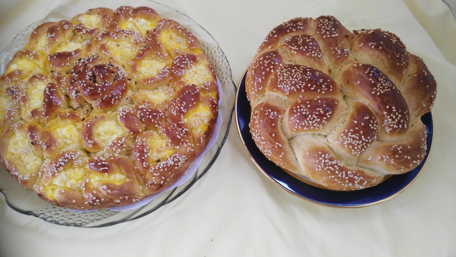 Bakina kuhinja - punjena cvetna pogača (flower shaped filled bread ...
