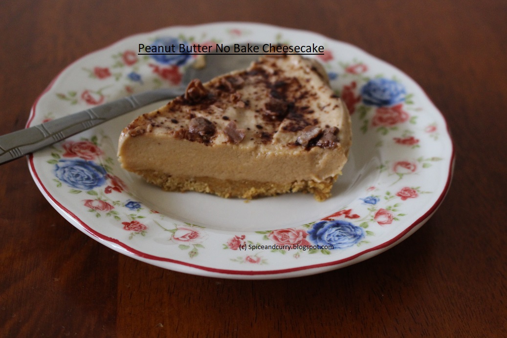 Spice and Curry: Peanut Butter Cheesecake with Biscoff