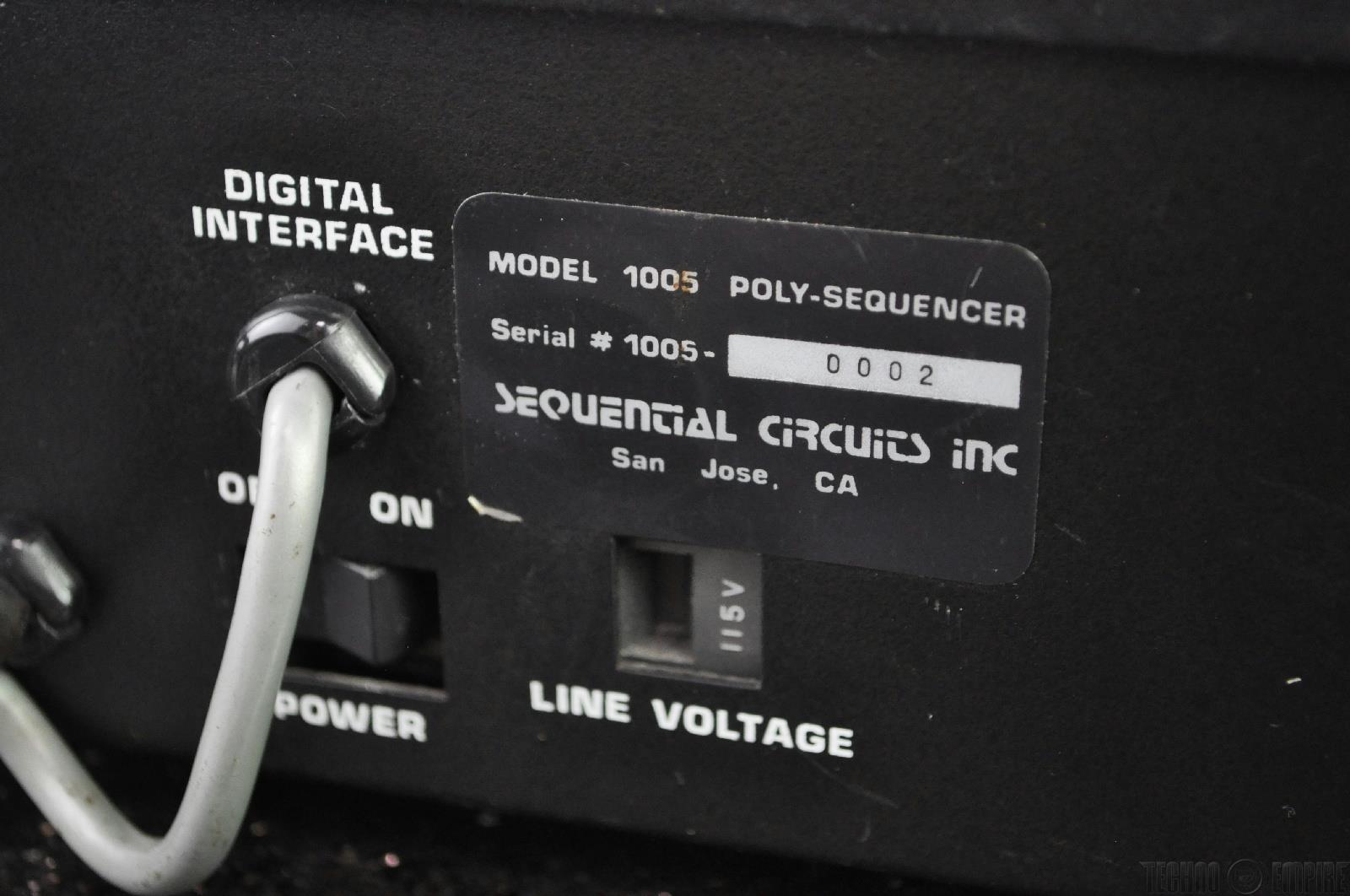 MATRIXSYNTH: SEQUENTIAL CIRCUITS Poly-Sequencer Model 1005 for Prophet 5 SN 0002