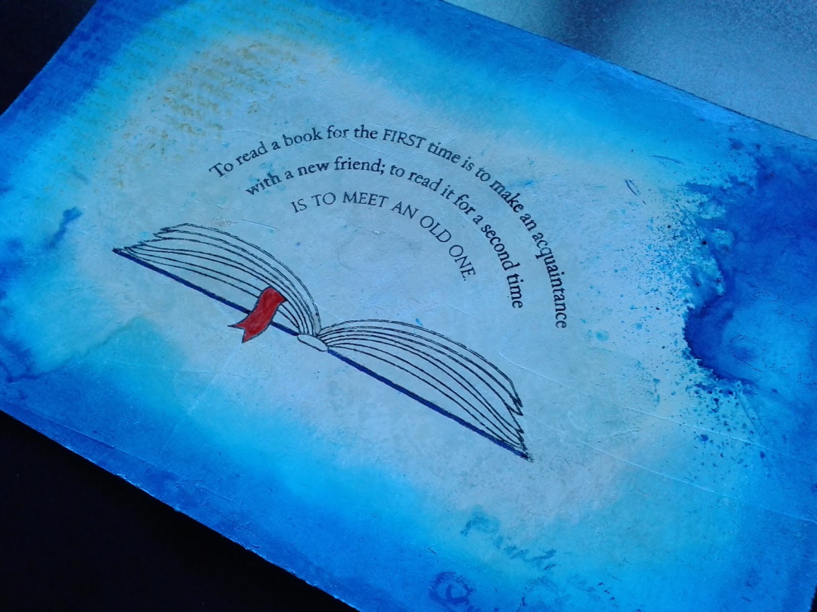 SambuCOrona: "To Read a Book" Postcard