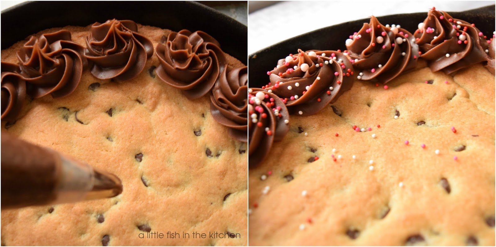 Deep Dish Chocolate Chip Skillet Cookie – A Little Fish in the Kitchen