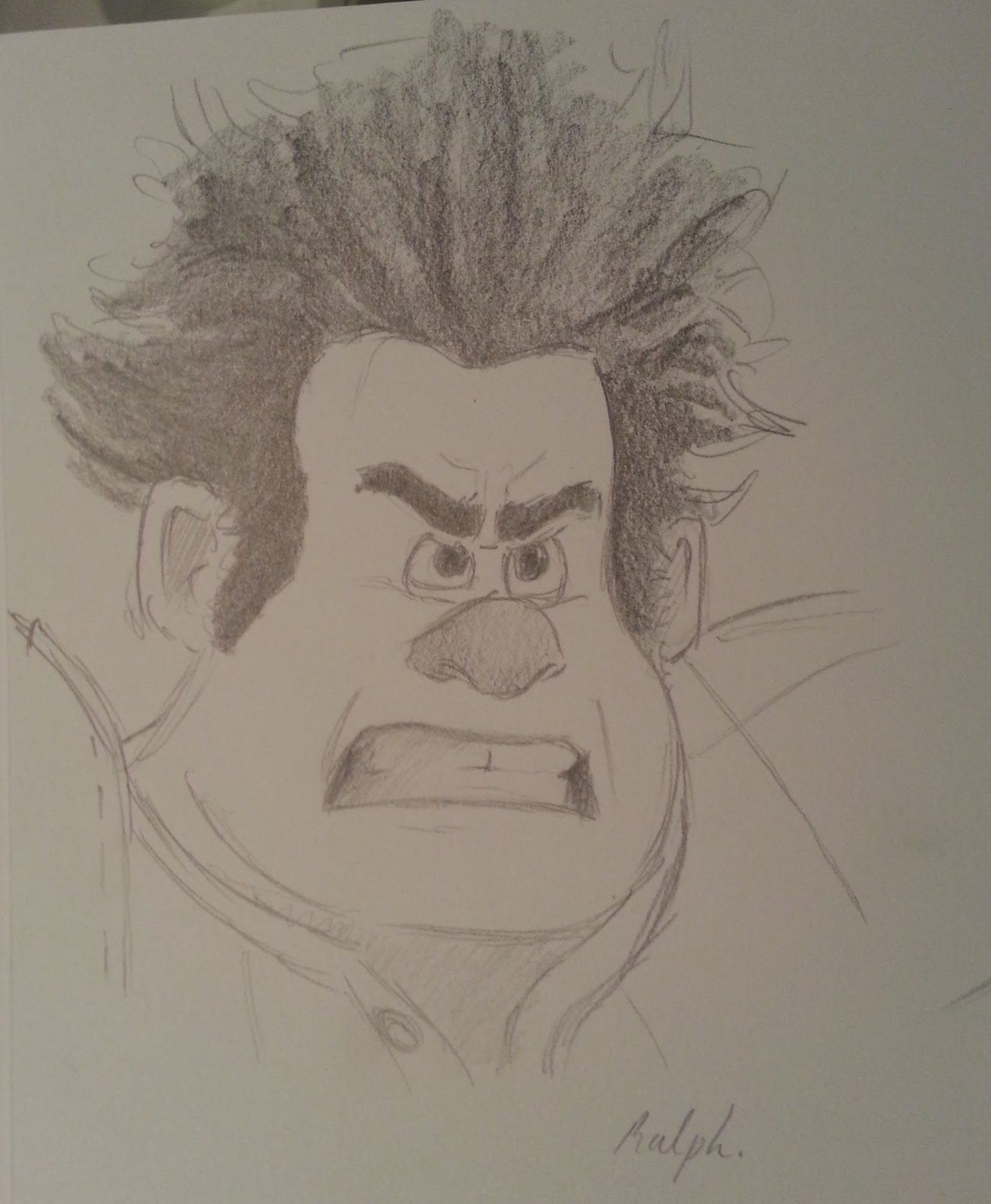 Wreck It Ralph Drawing Drawing sketch of wreck it ralph