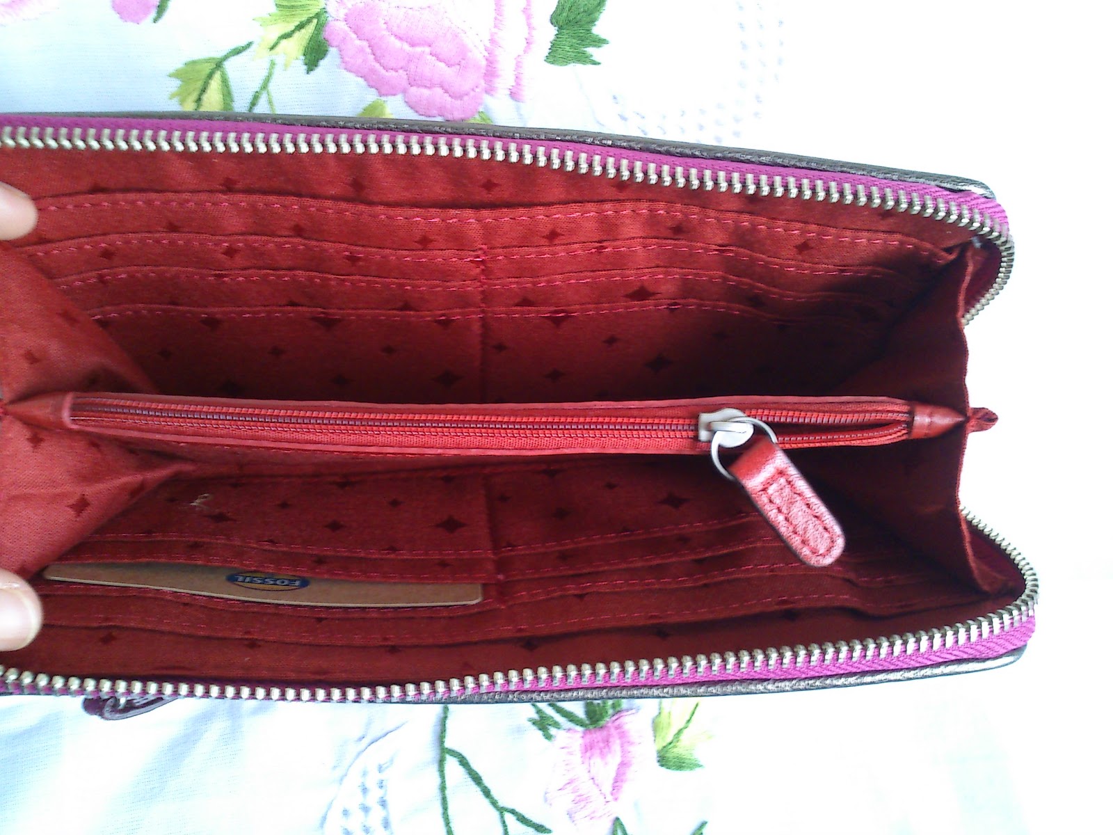 BRANDED ITEM FOR LESS: Fossil Perfect Signature Embossed Zip Around ...