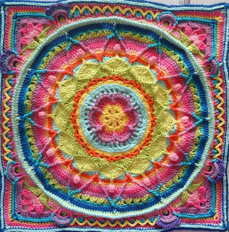 Irina: Crochet Mandala Square.