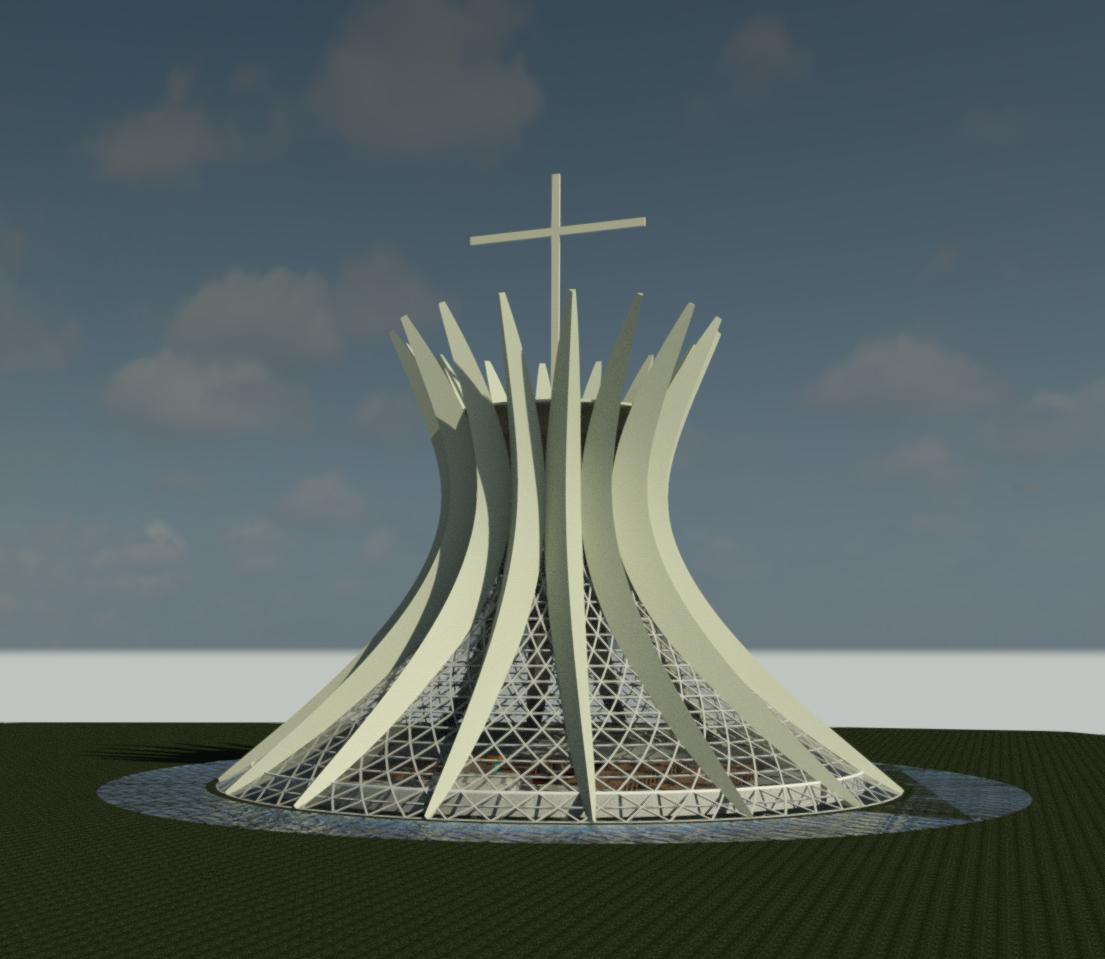 Revit Modeling of the Cathedral of Brasilia