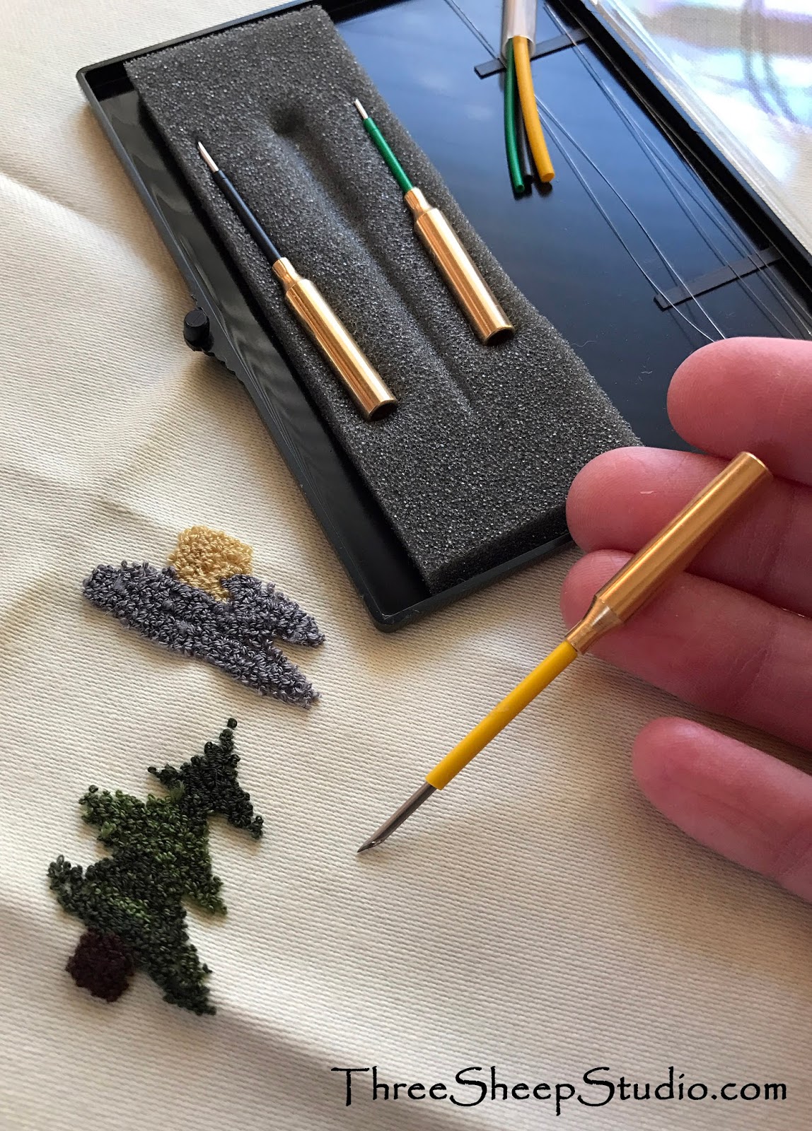 Three Sheep Studio: Lets Talk Punch Needles...