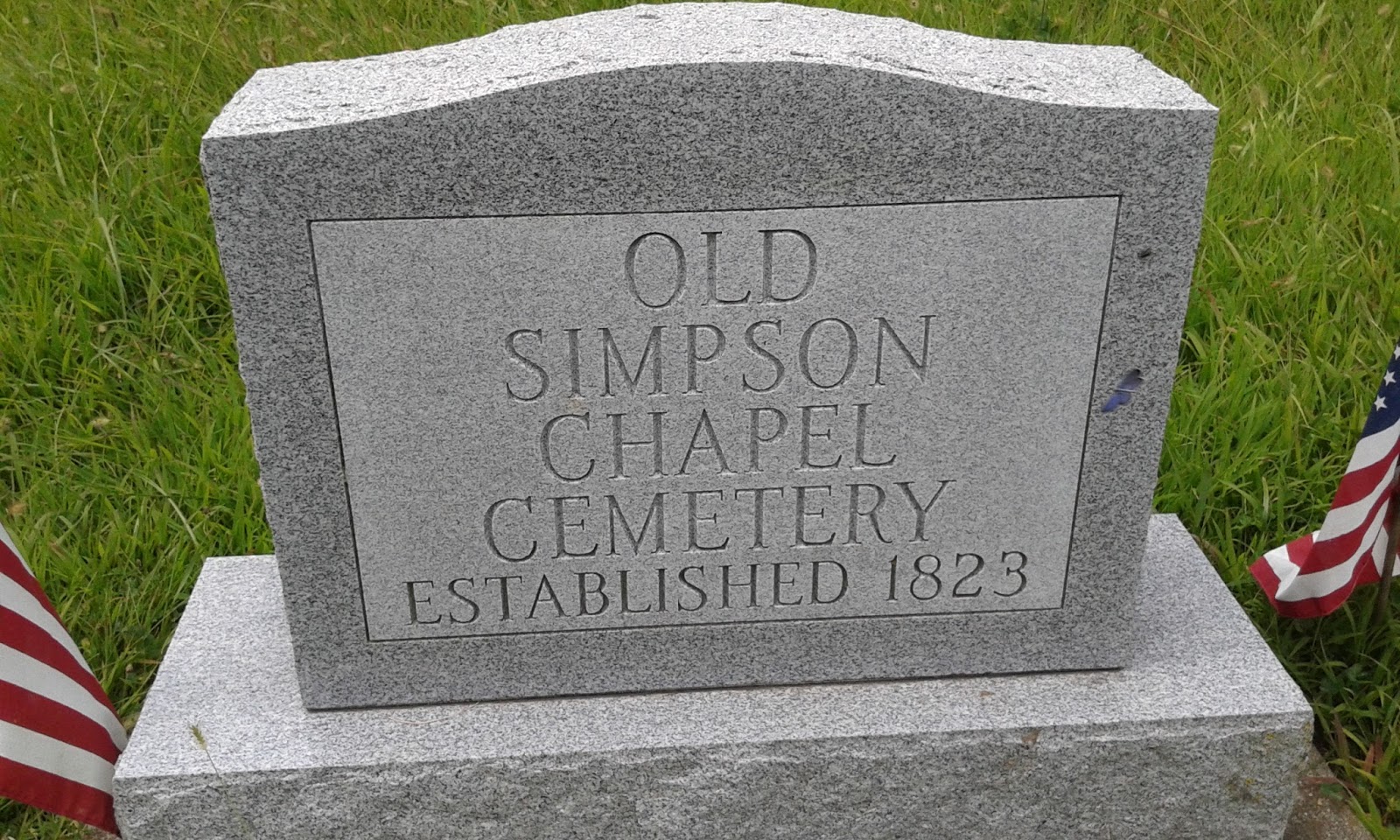 A Walk Through The Tombstones: Old Simpson Chapel Cemetery