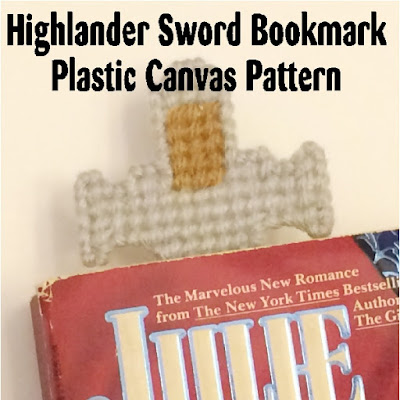 DIY Party Mom: Plastic Canvas Highlander Sword Bookmark