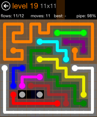 Flow Free Answers: 11x11