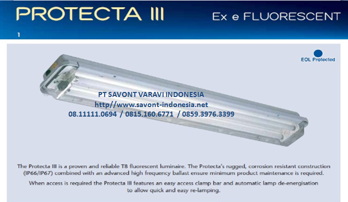 CHALMIT - PROTECTA III Ex e FLUORESCENT - PRGE/218/236 | EXPLOSSION PROOF & MARINE LIGHTING "PT ...