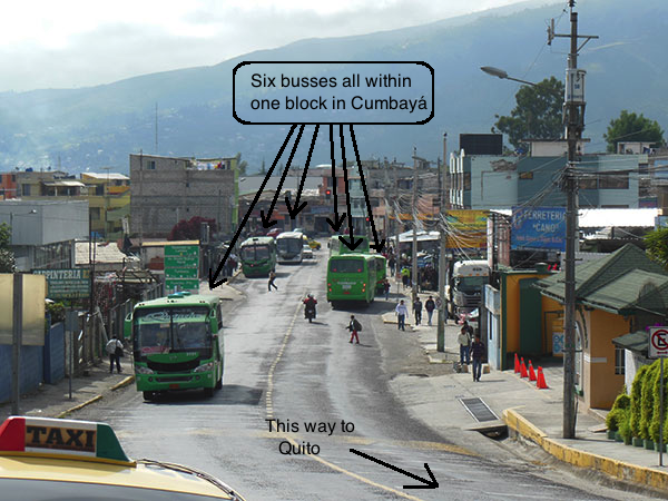 Joe's Excellent Adventure - Ecuador: The “Green Bus” Routes Through Cumbayá