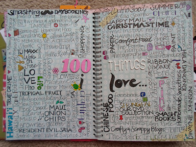 A Crafty Island Girl: Smashbook: 100 Things I Love