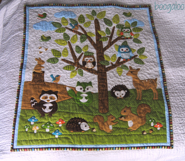 boogaloo: Forest Friends Baby Quilt