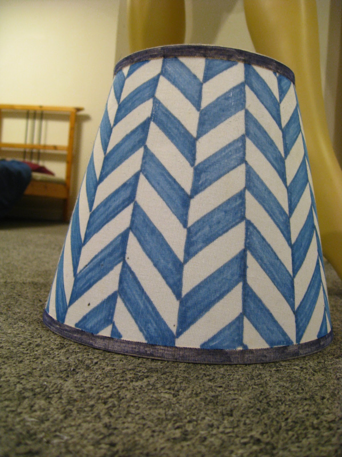 SoManyJets: Home Improvement: Chevron Lamp Shade