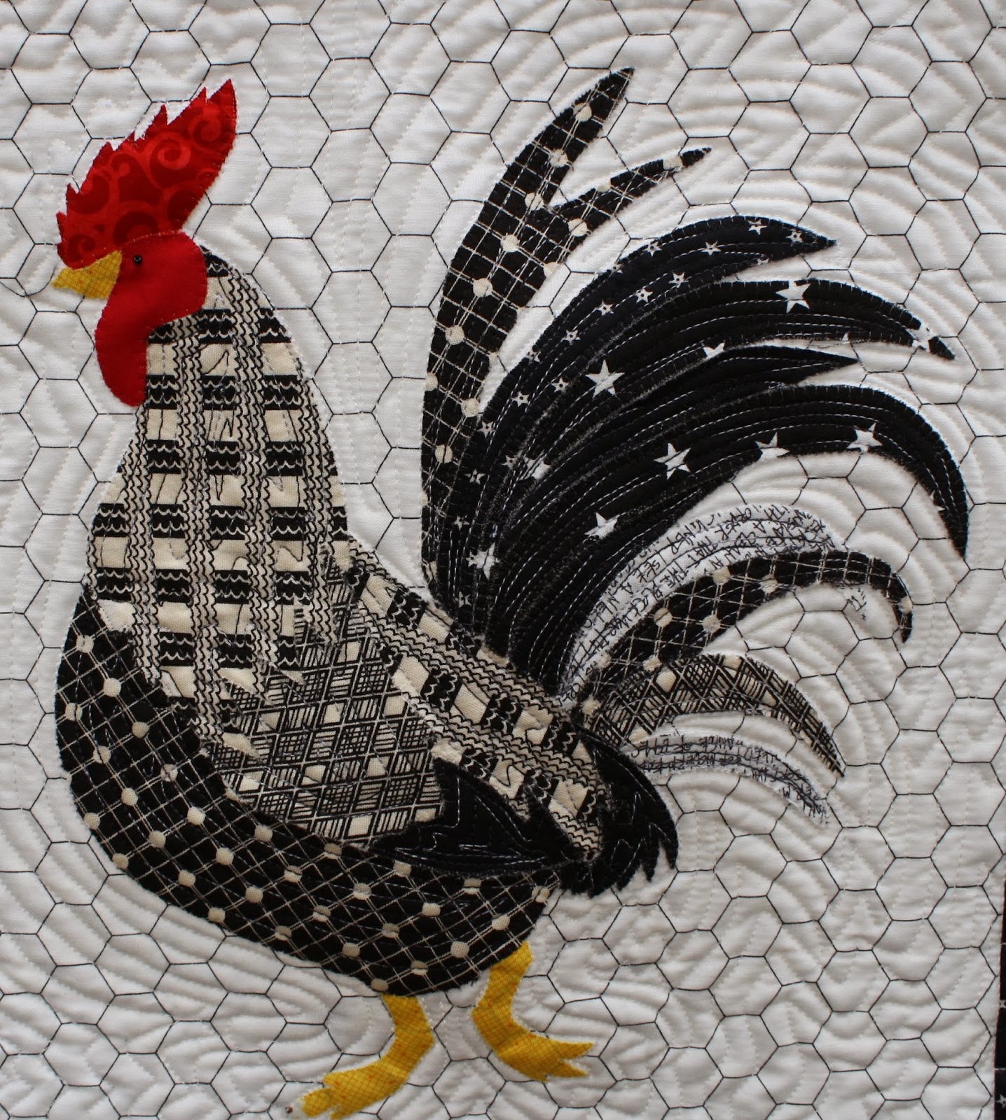 035.JPG (1436×1600) | Animal quilts, Chicken quilt, Applique quilts