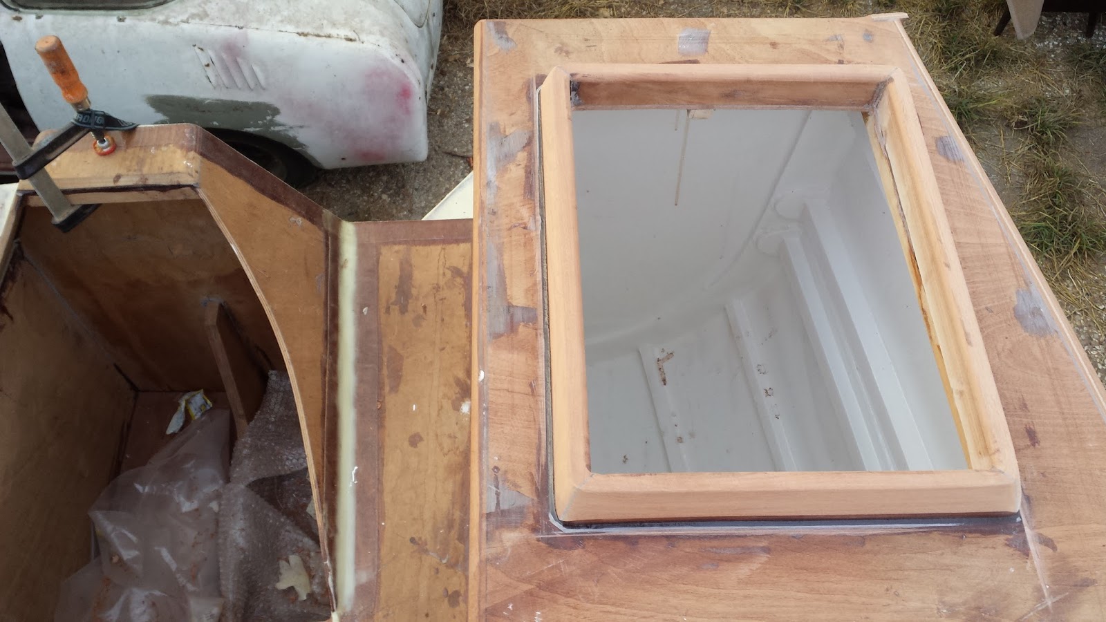 Plywood Boat Building Blog: Stowage Hatch Coaming