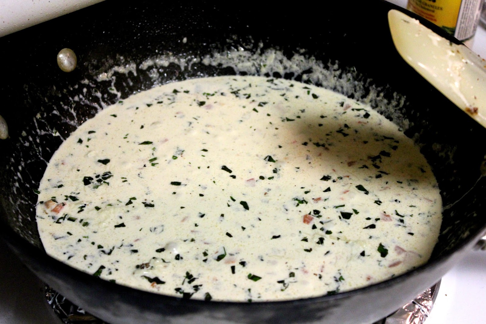 "That's comma with a K": Basil Cream Chicken [recipe]...