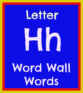 Practicing Preschool: Word Wall Words Part II: F-J