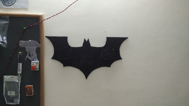 Batman themed storage wall hanging
