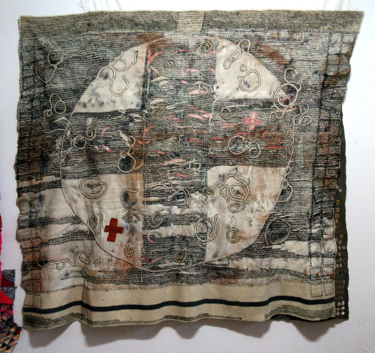 my process: old material, new way