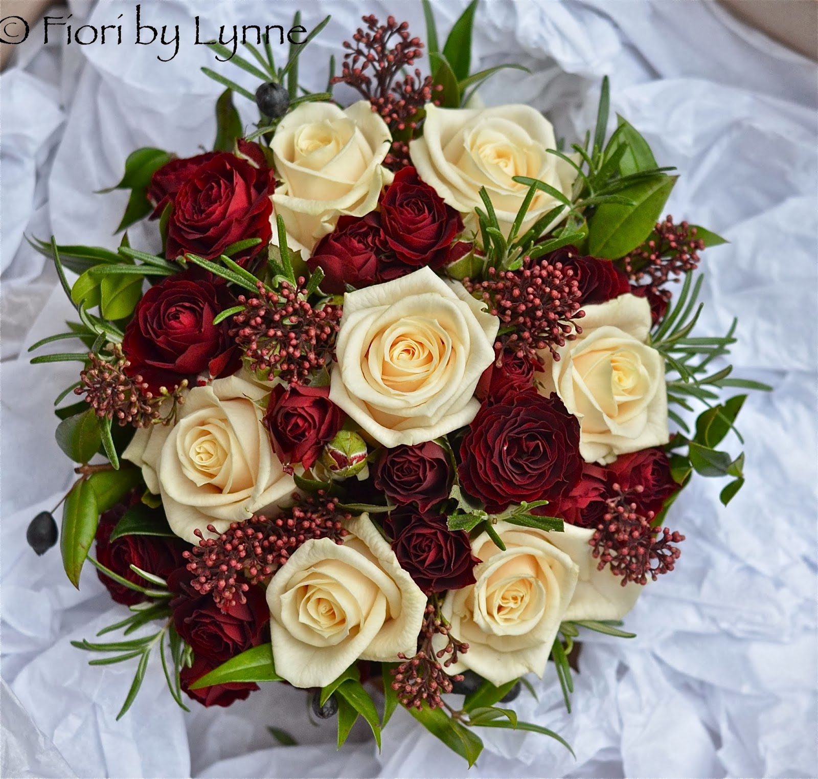 Wedding Flowers Blog: Tracey and Ed's Rustic Winter Wedding Flowers ...