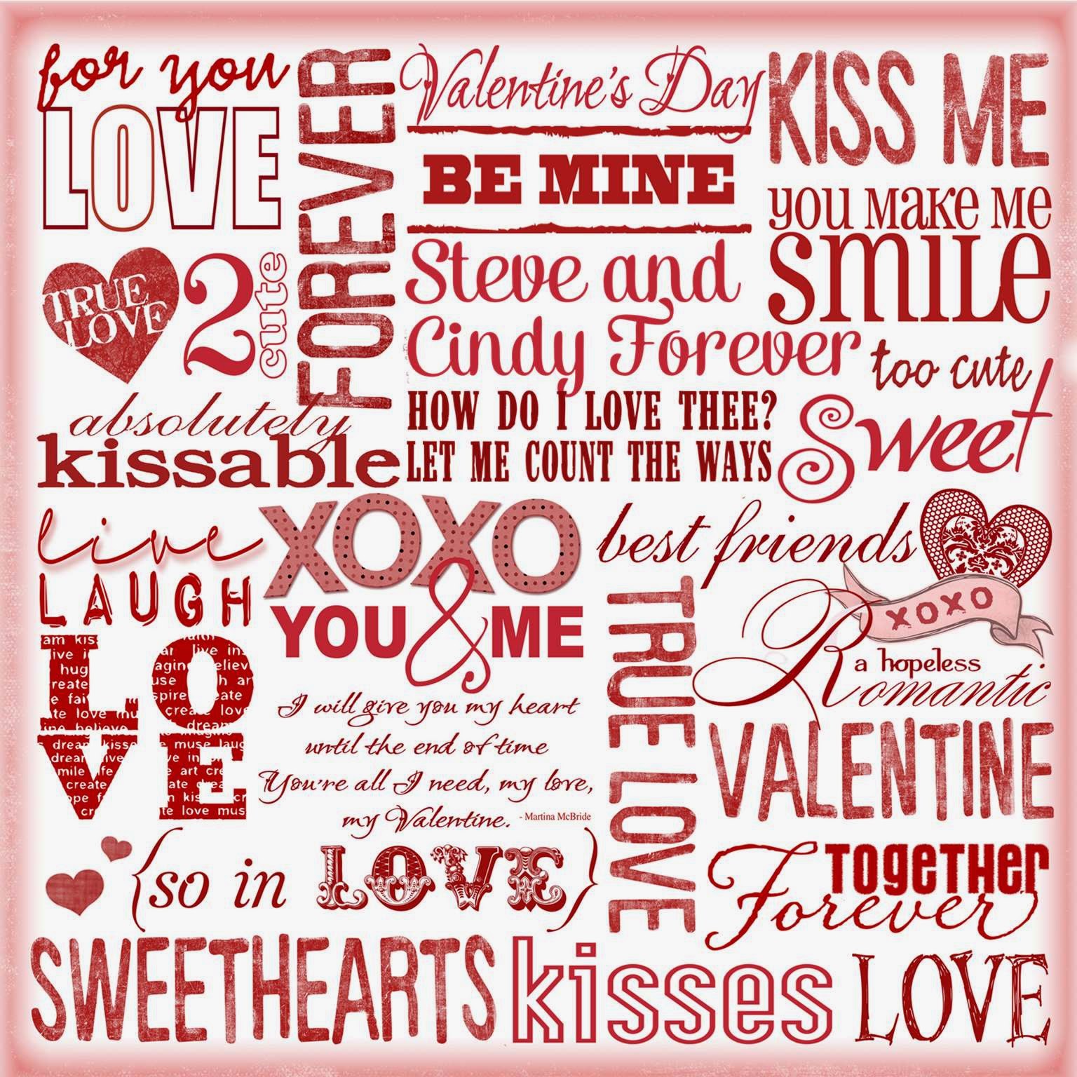Image Tech Designs: Valentine's Day Word Art!