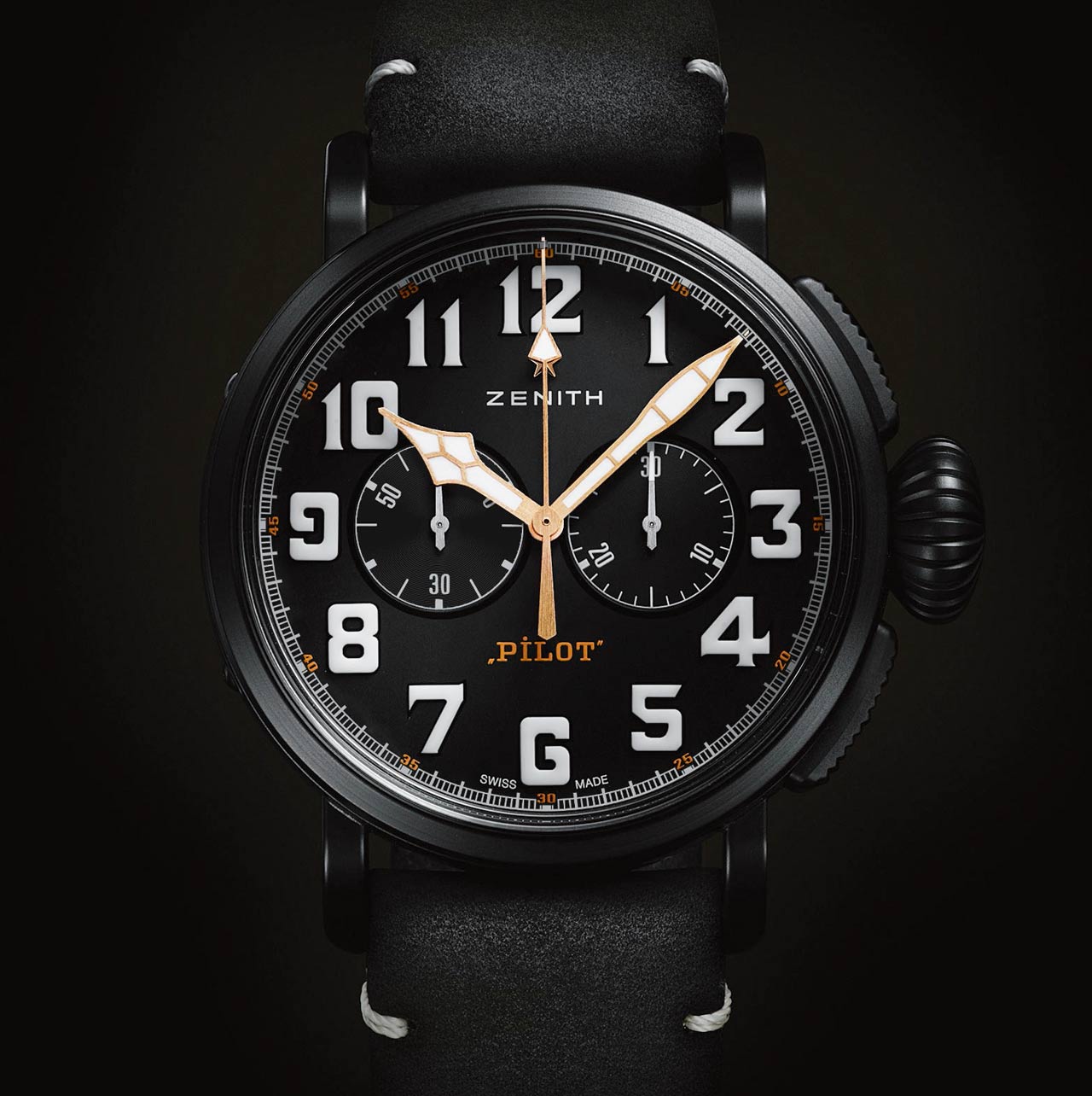 Zenith - Pilot Type 20 Chronograph Ton Up Black | Time and Watches ...