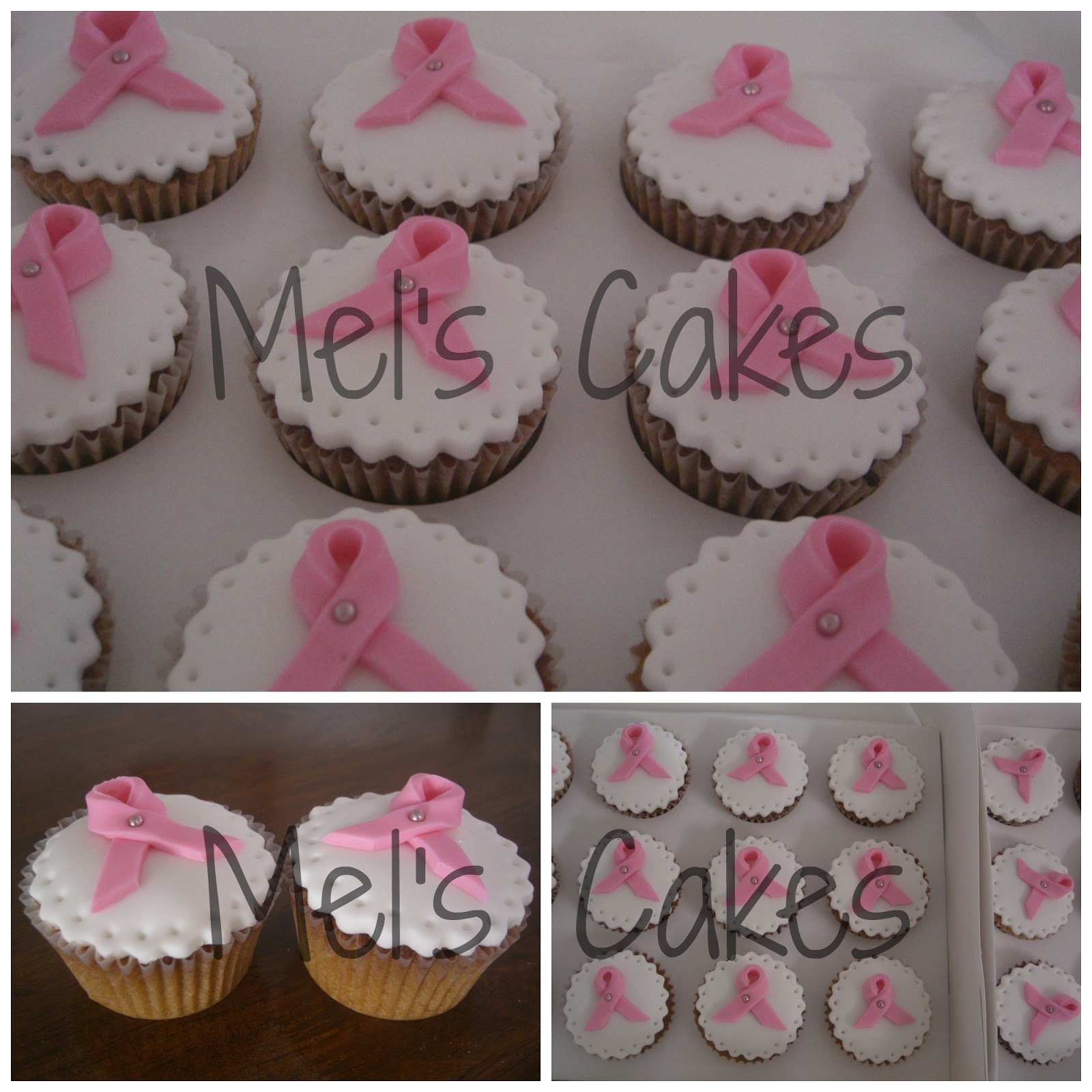 Welcome to Mel's Cakes: Breast cancer awareness cupcakes