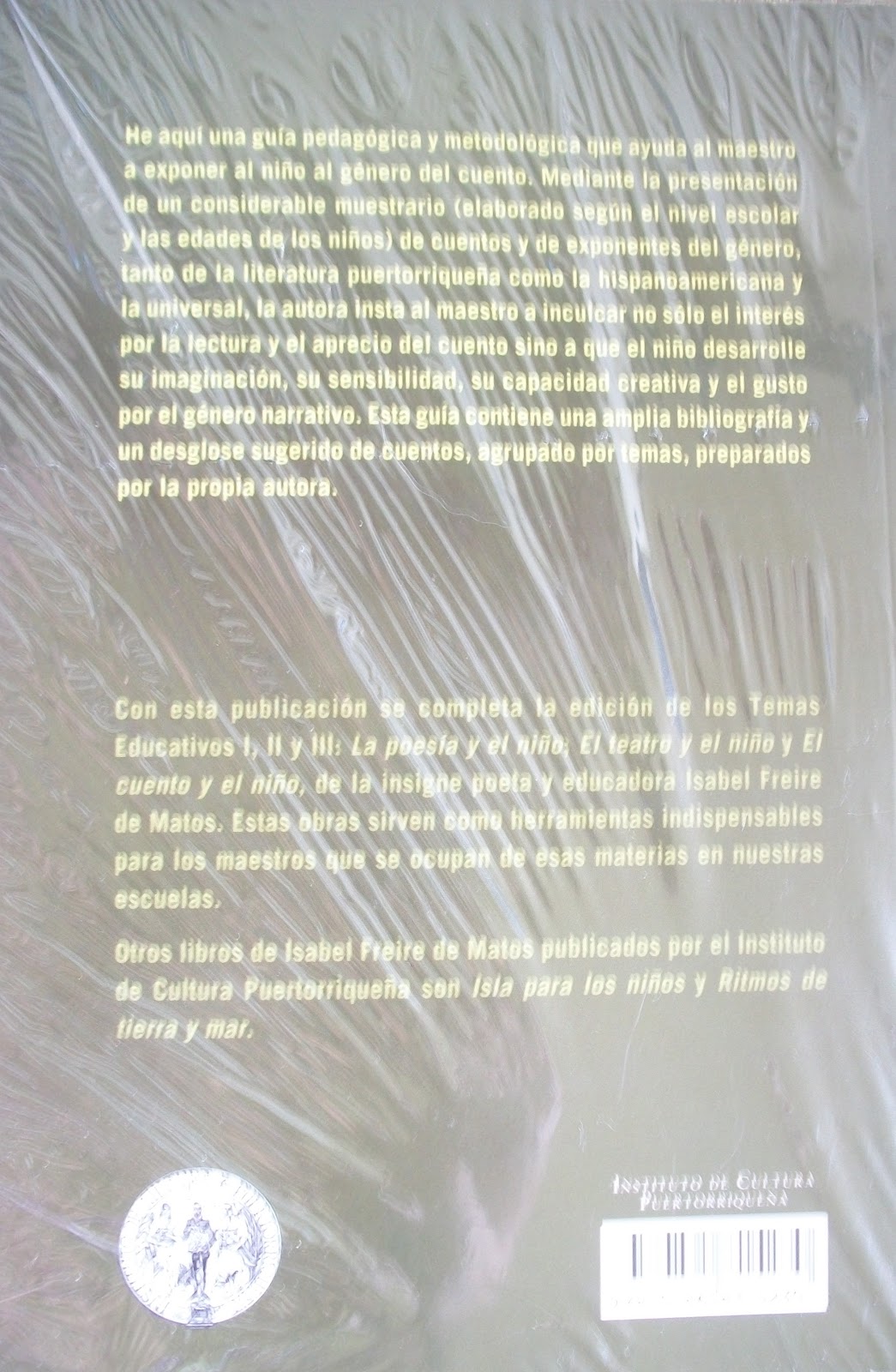 JOSÉ ISRAEL NEGRÓN CRUZ: La poesía y el niño, Isabel Freire de Matos