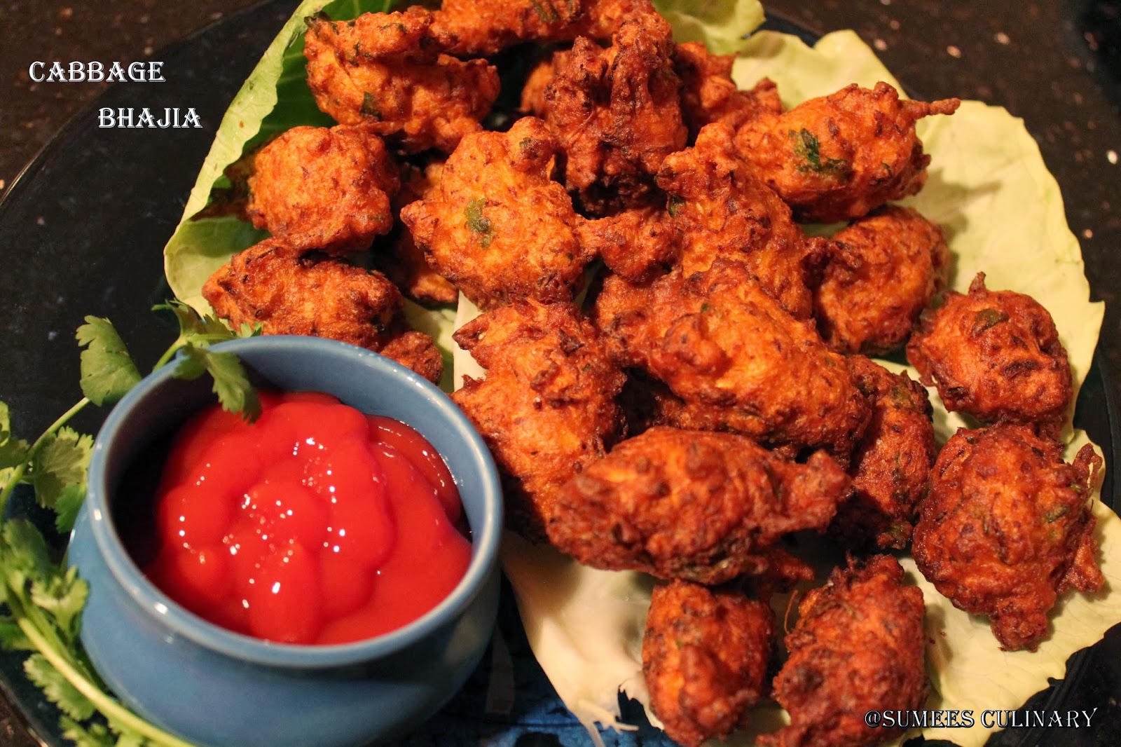 Sumee's Culinary Bites: Cabbage Bhajia/ Gobi Bhajji/ Cabbage Pakora