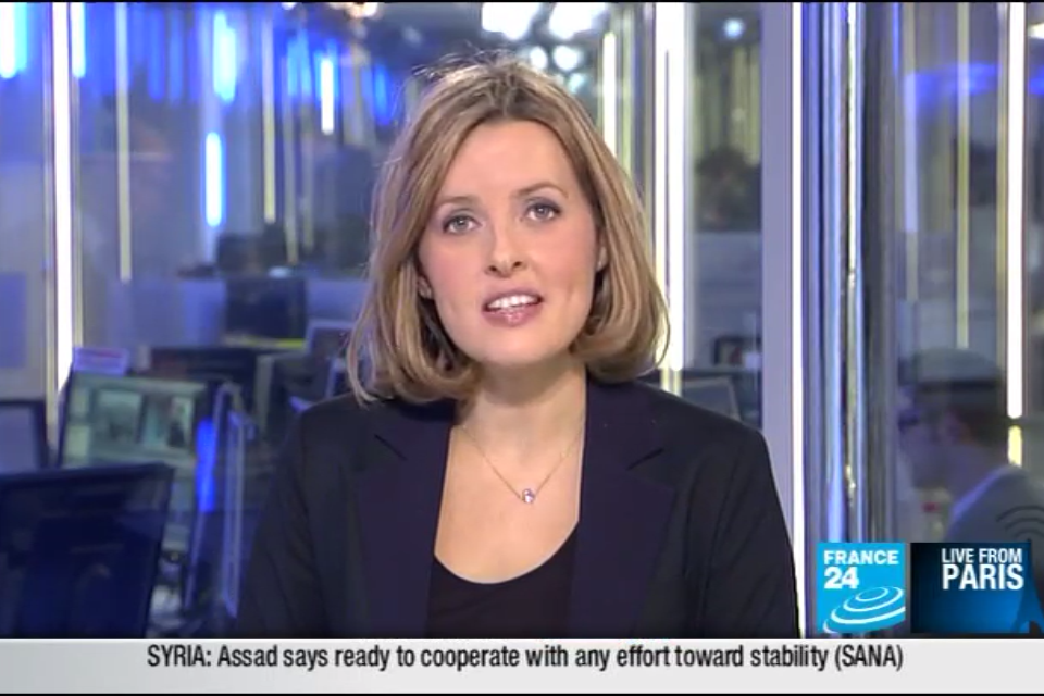 vuesalatele: 2012 02 07 @21H00 - LAURA BAINES, FRANCE 24, LIVE FROM PARIS