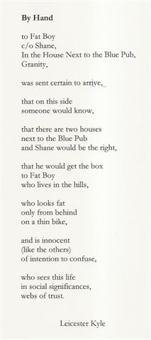 Leicester Kyle Texts: Miscellaneous Poems