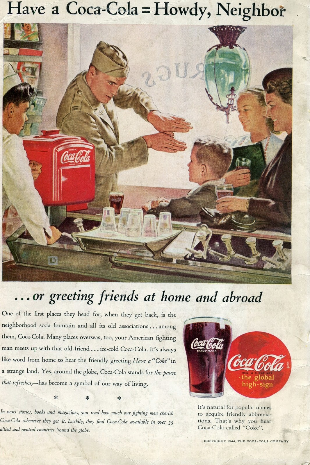 Saved From The Paper Drive: Some 1944 Magazine ads